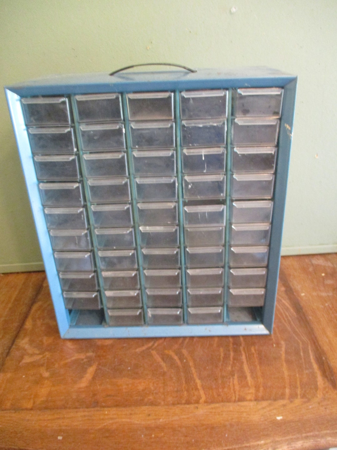 Metal Storage Organizer 48 Drawer Blue Vintage Used Drawers - Etsy
