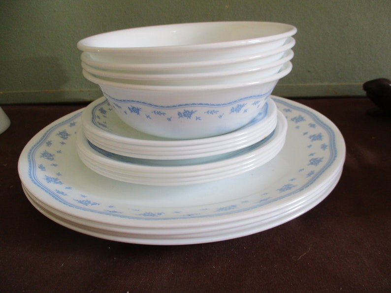 Corelle Morning Blue Floral Vintage Choice | Etsy