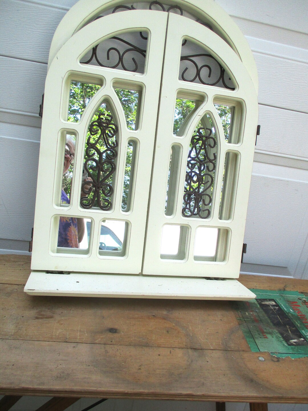 Window Mirror Shutters Faux Wall Hanging Vintage - Etsy