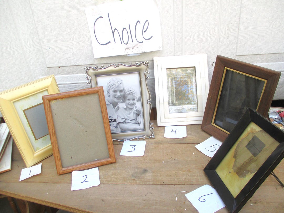 Picture Frames Glass Different Unique CHOICE One Vintage - Etsy