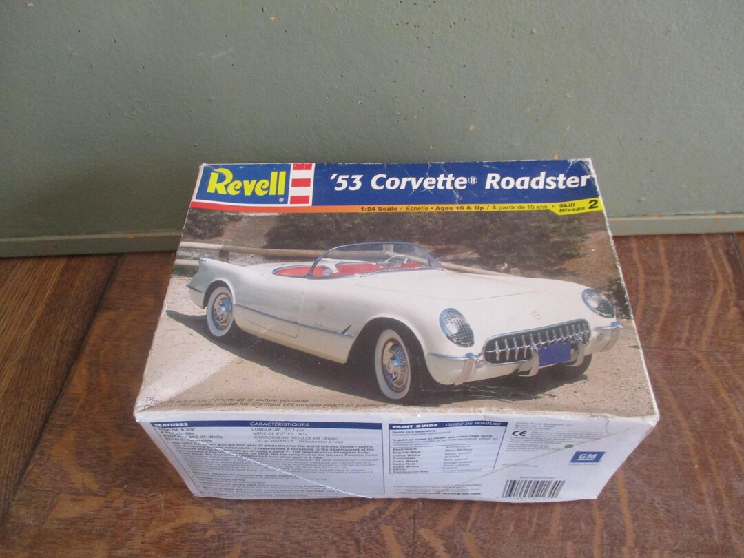 Corvette Model Cars by Revell 1953 Roadster Vintage - Etsy