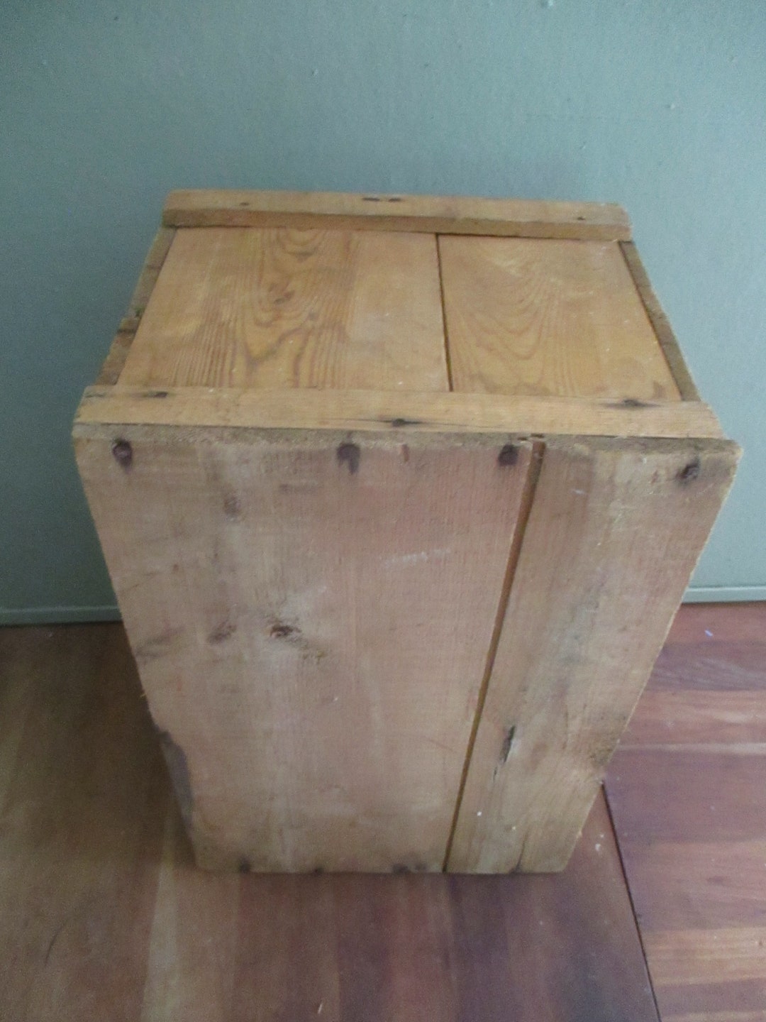 Crate Slatted Wooden Box Vintage Farmhouse Storage - Etsy