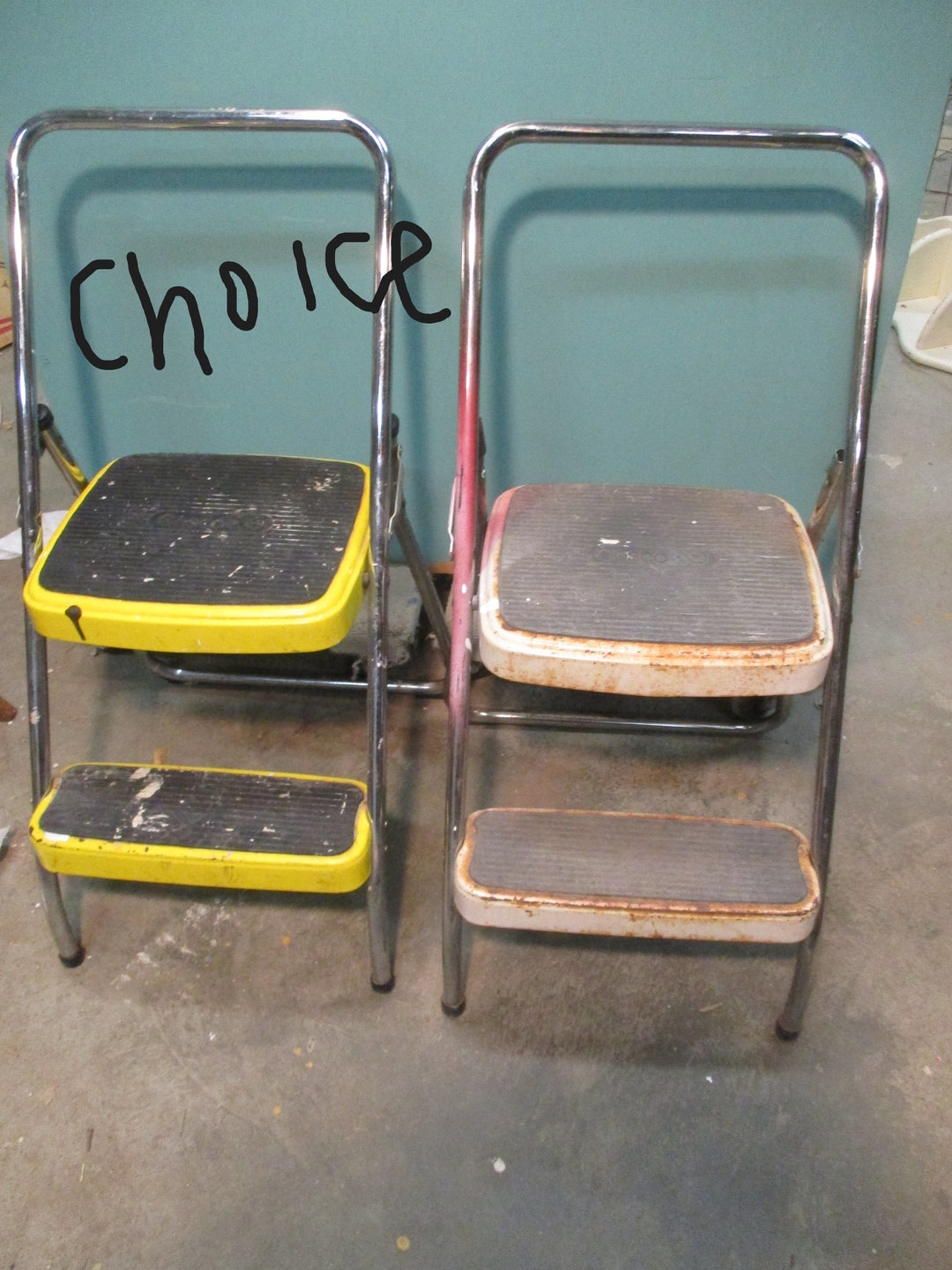 Cosco Folding Utility Kitchen Step Stool Vintage CHIOICE - Etsy