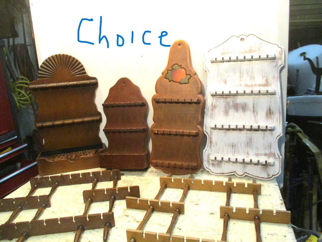 Wood Spoon Rack Collector Decorator Spoons Vintage CHOICE - Etsy