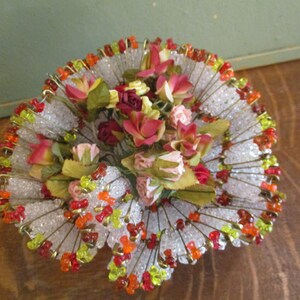 Safety Pin Basket Beaded Basket Handmade Craft Safety Pin Craft - Etsy