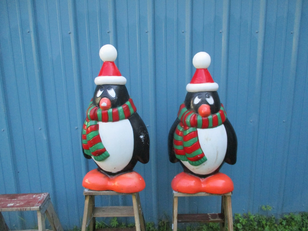 Penguin Blow Mold Christmas Vintage Decor ONE ONLY - Etsy