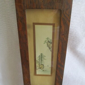 Oak Long Picture Frame 3 Different Scene Vintage or Antique 39 - Etsy