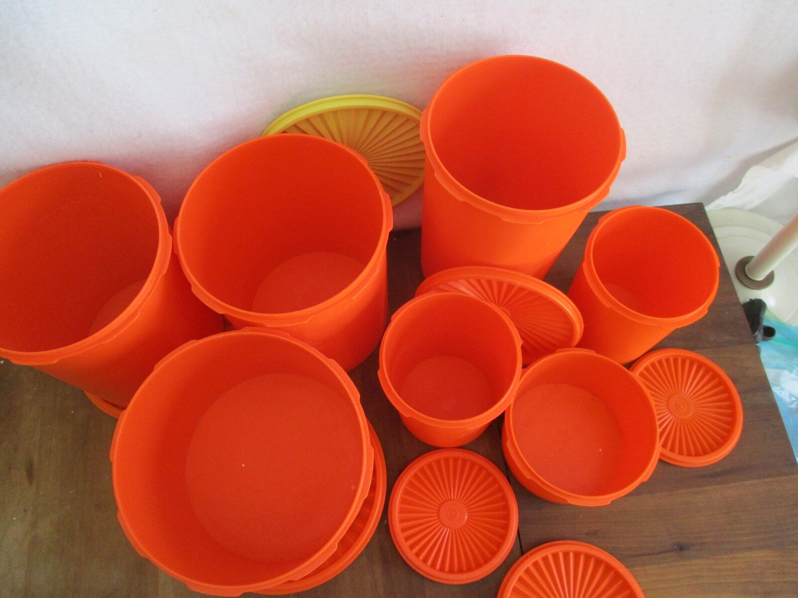 Tupperware Canister Vintage Orange CHOICE of Set - Etsy