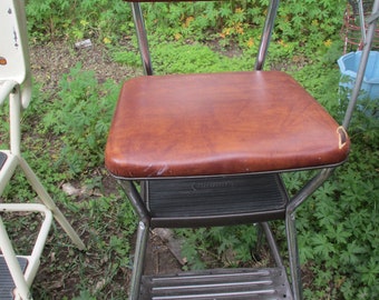 Cosco Step Stool Chair Flip up Seat Vintage Kitchen Ladder - Etsy
