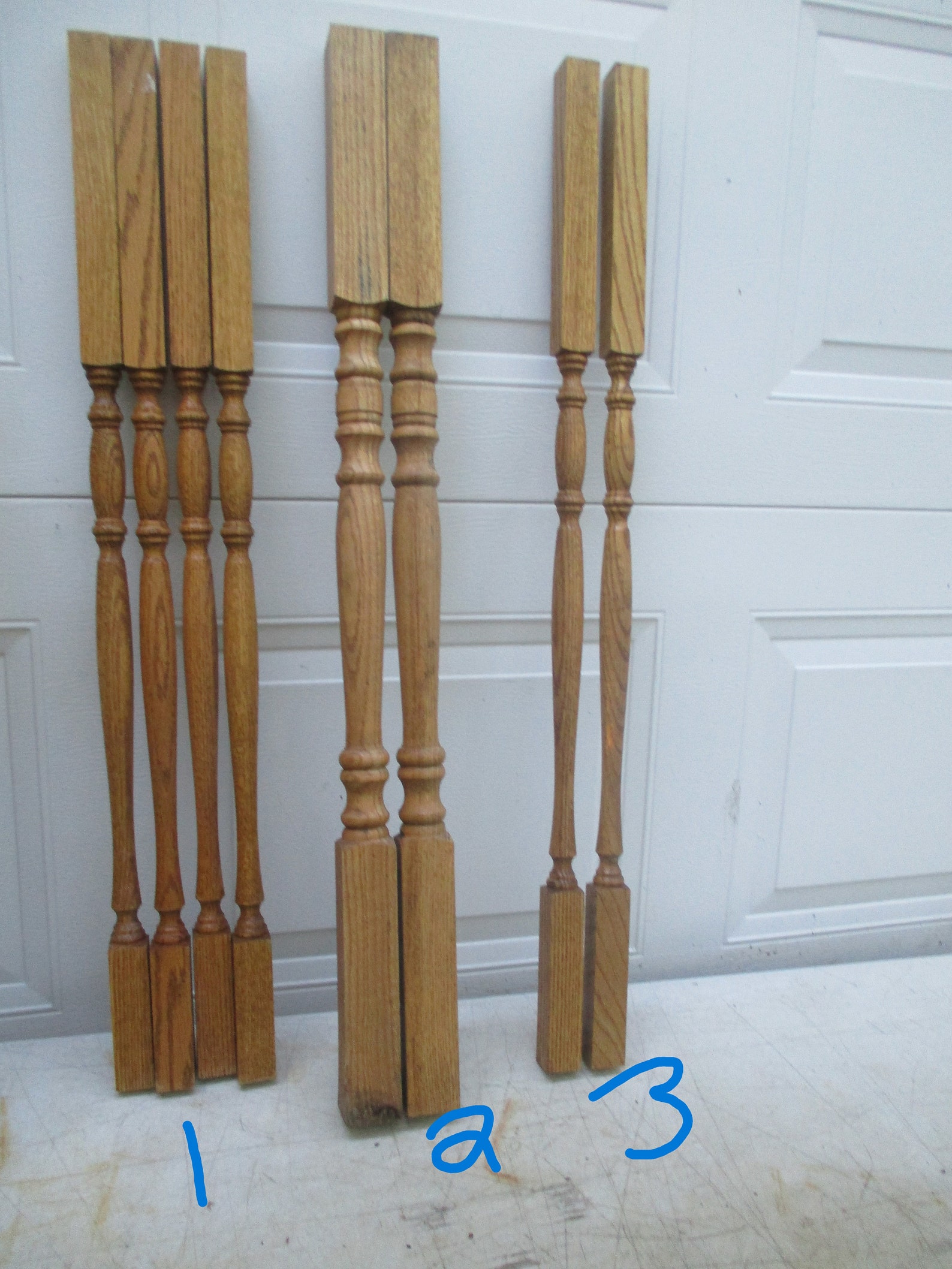 Spindles Banister Oak Architecture Salvage Decorative Dowel Vintage ...