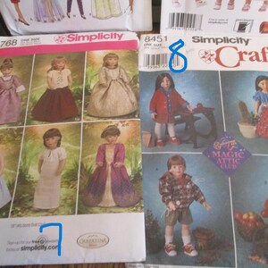 Doll Clothes Sewing Patterns Plus CHOICE - Etsy