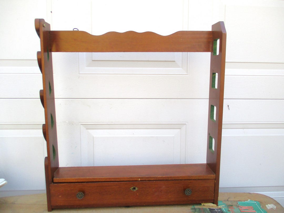 Rifle Gun Display Rack Wall Hanging Collectible Shotgun Storage 4 Space ...