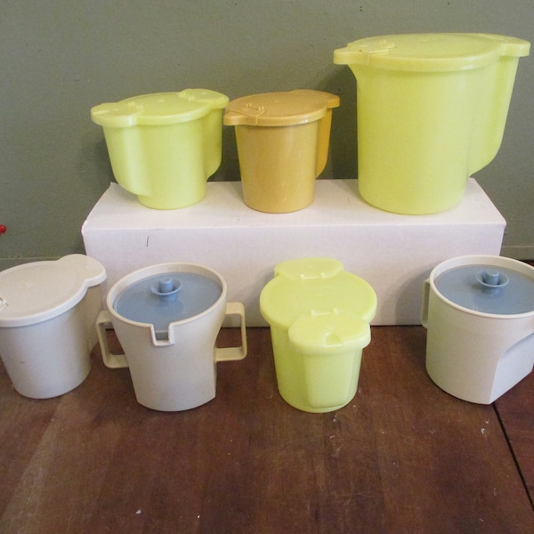 Tupperware Sugar and Creamer - Etsy