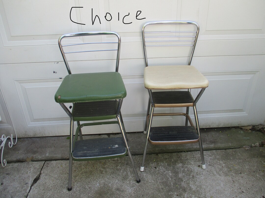 Cosco Kitchen Step Stool Lift up Seat Vintage Chair CHOICE - Etsy