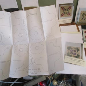 Prairie Flower Block of Month Quilt Patterns 12 Plus Finishing Vintage ...