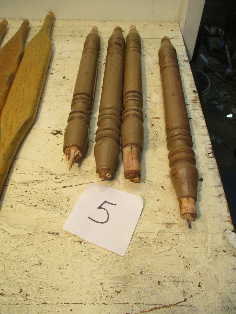Wood Spindle Architecture Salvage Vintage Furniture Parts Wood Working ...