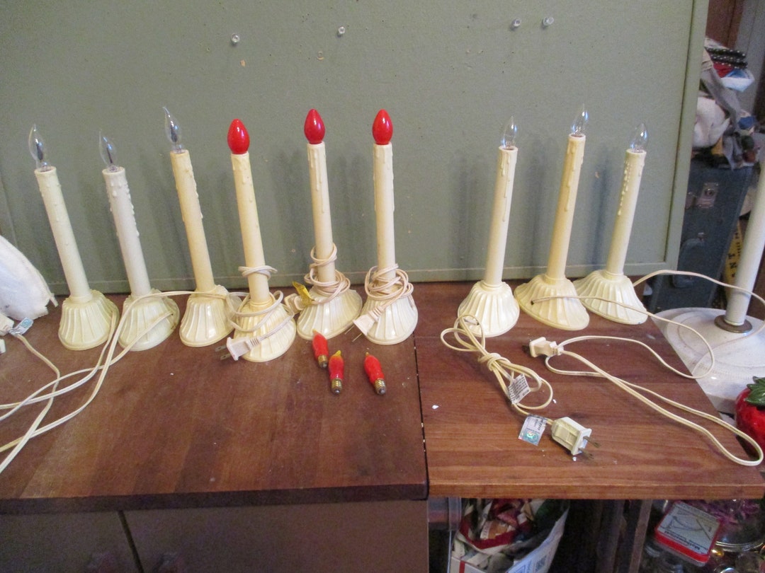 Candle Christmas Decor Electric Single Set of 3 CHOICE B - Etsy
