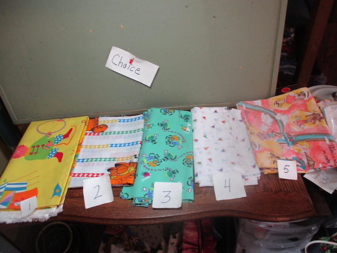 Fabric Circus Garfield Cats Vintage CHOICE Nos - Etsy