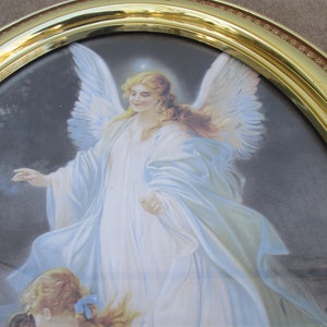 Guardian Angel Over Children Crossing Bridge Vintage Opening is 18 3/4 ...