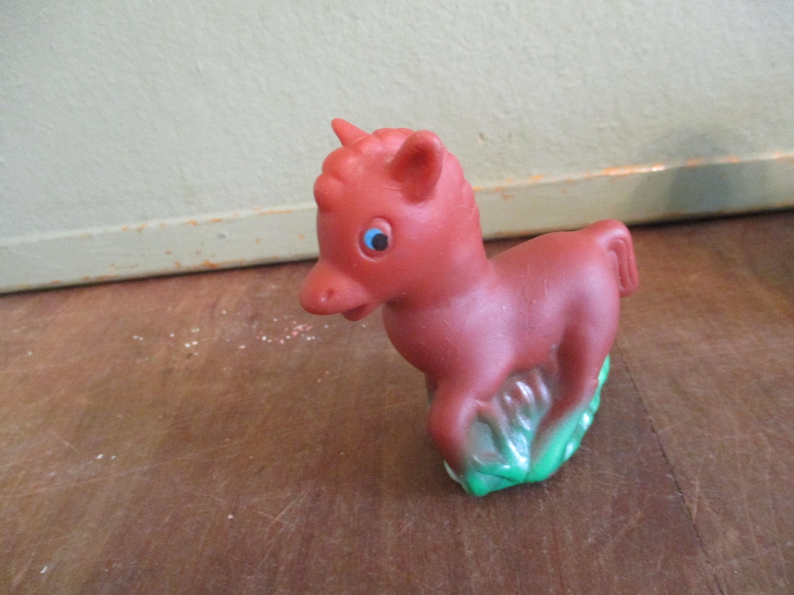 Rubber Squeaky Toy 1950's Toy Donkey Elephant Lamb Giraffe - Etsy