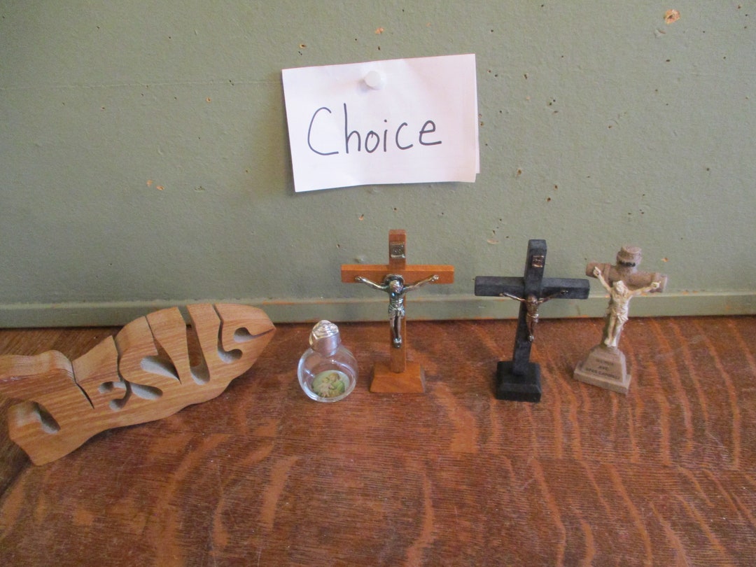 Jesus Fish Crucifix INRI Wall Hanging Religious CHOICE - Etsy