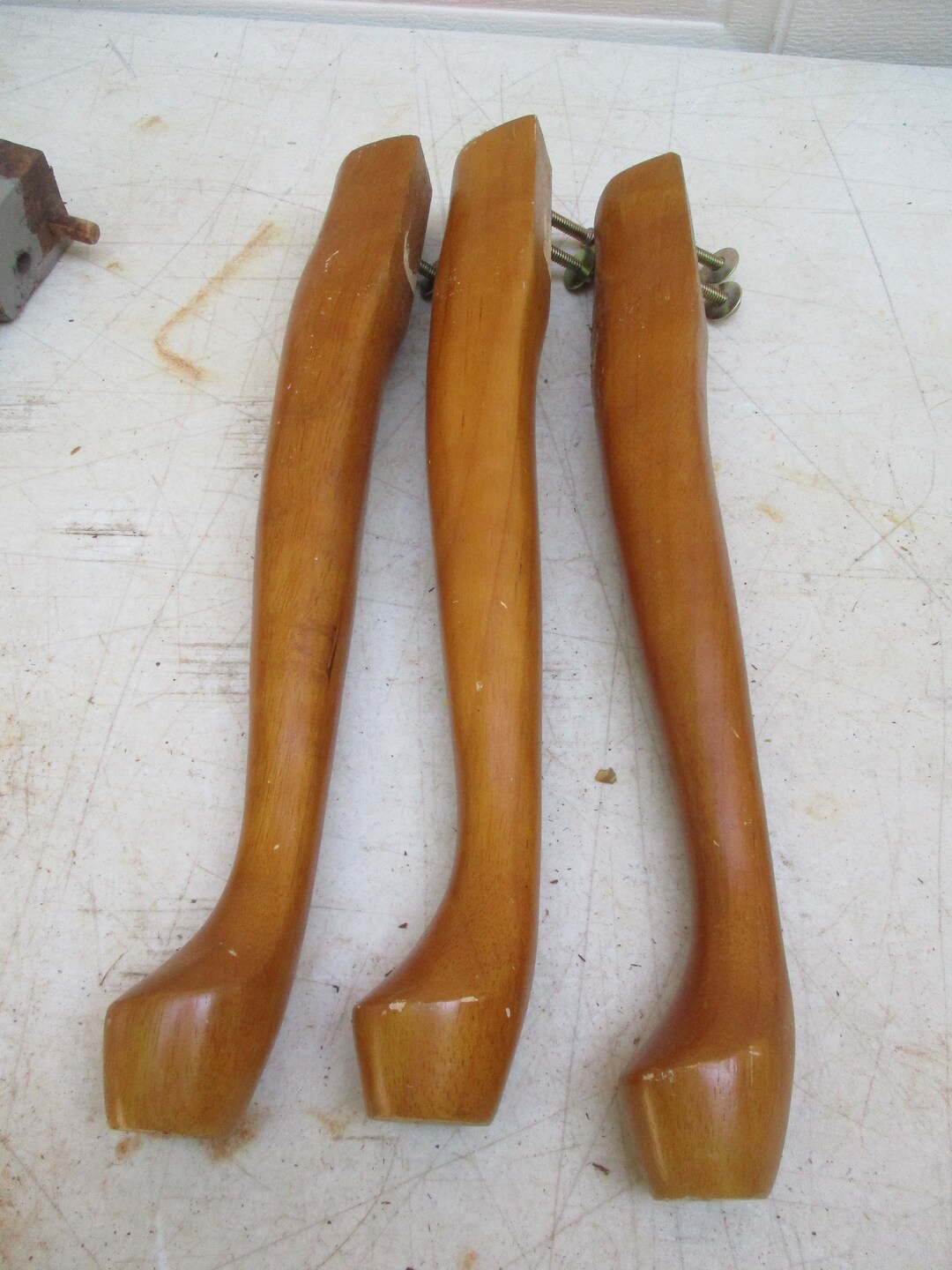 Queen Anne Table Legs Vintage Set of 3 - Etsy