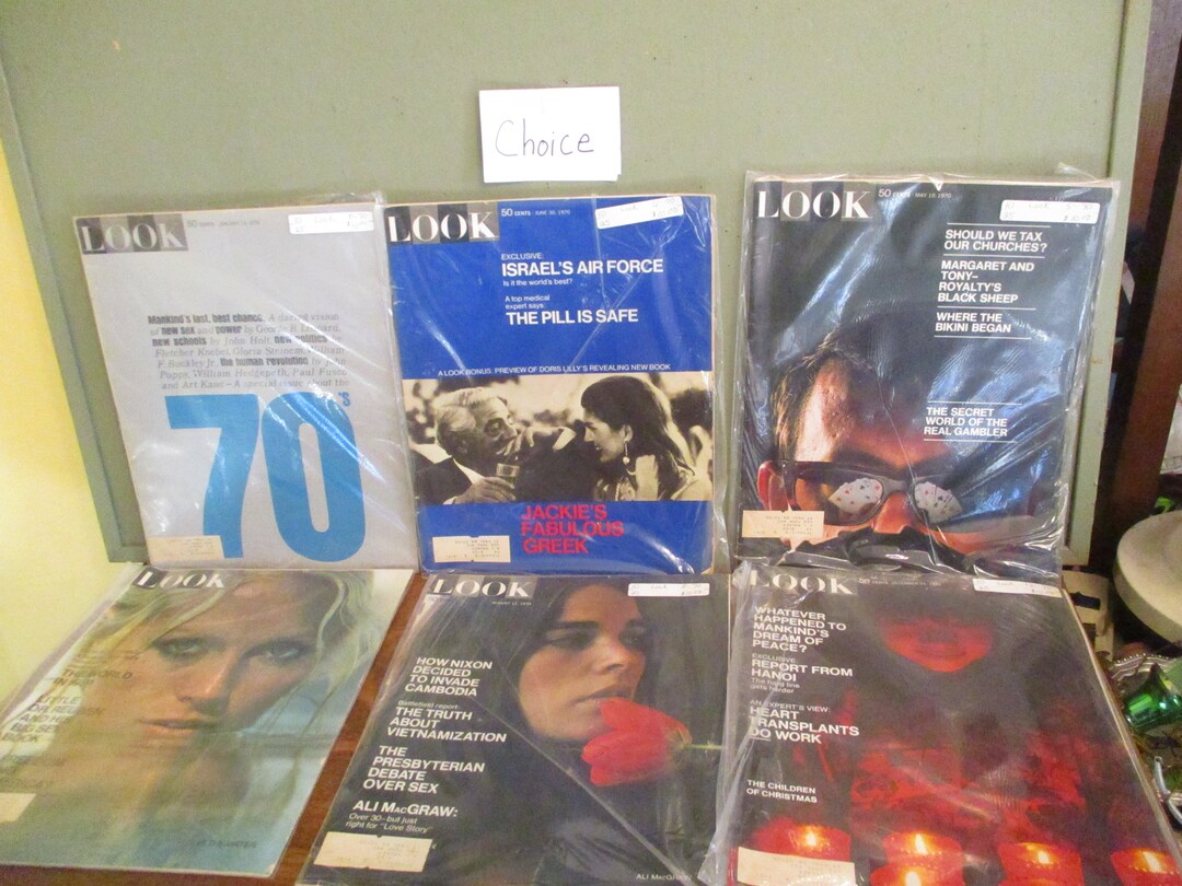 Look Magazines Vintage From 1970 CHOICE - Etsy