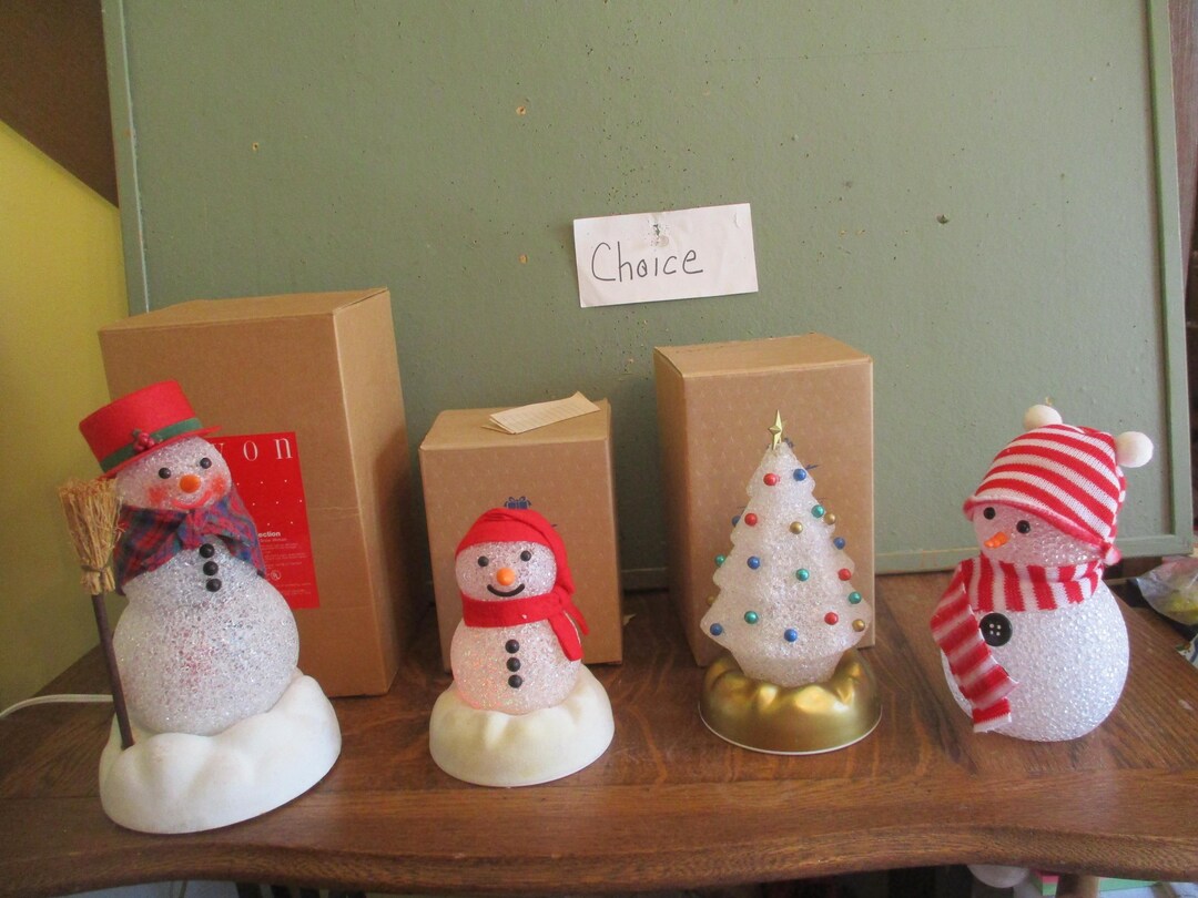 Avon Snow Man Tree Plus Vintage Christmas Lights CHOICE - Etsy