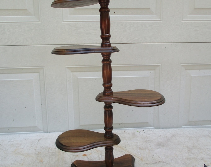 Wood Tiered Plant Stand 4 Levels Vintage Wood - Etsy