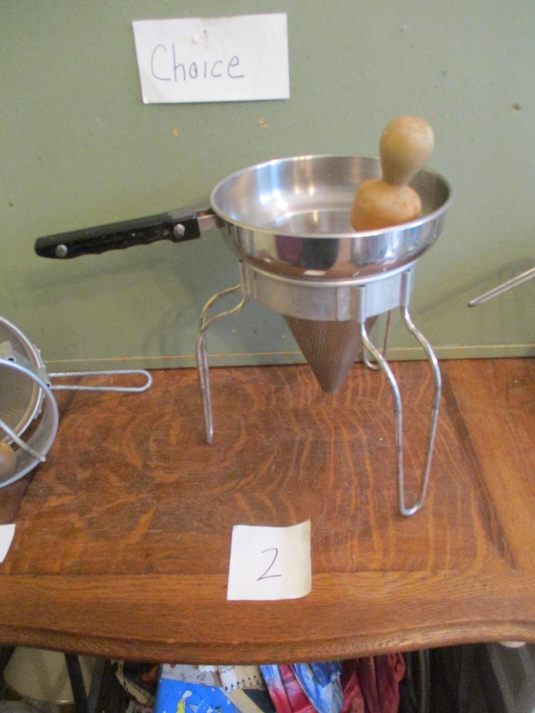 Sieve Large Aluminum Wear Ever Metal Strainer Vintage Canning Tools ...