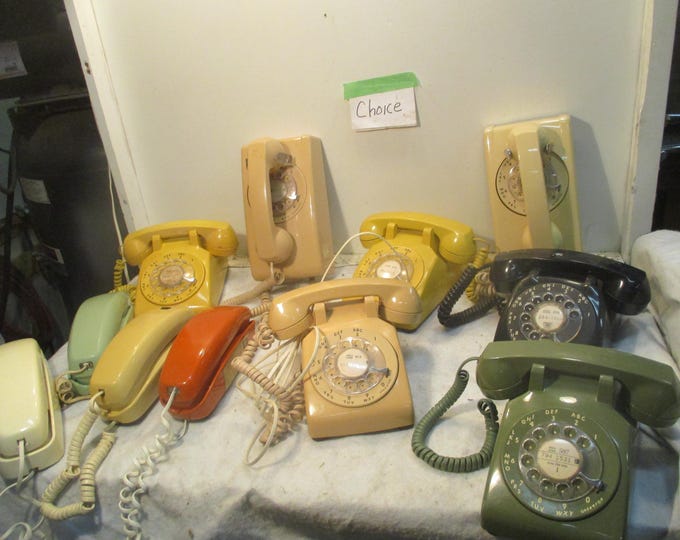 Telephone Rotary Push Button Slim Line Plus Vintage CHOICE - Etsy
