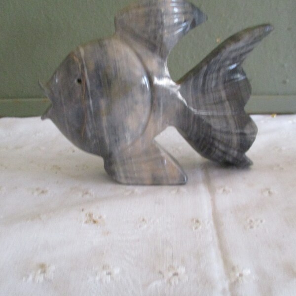 Carved Marble Fish - Etsy