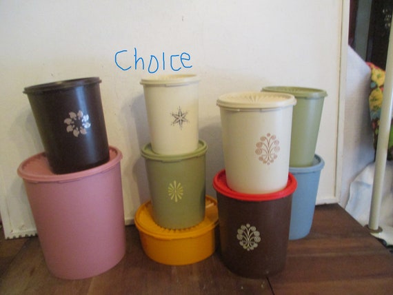 Tupperware Canister Vintage CHOICE | Etsy