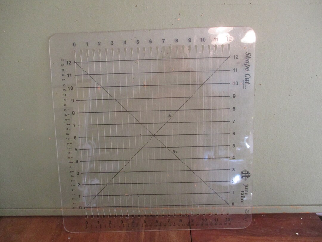 Shape Cut Slotted Ruler, Cut Strips, Squares, Diamonds, Triangles June ...