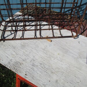 Rusty Metal Milk Bottle Crate Vintage Bottle Holder One Only - Etsy