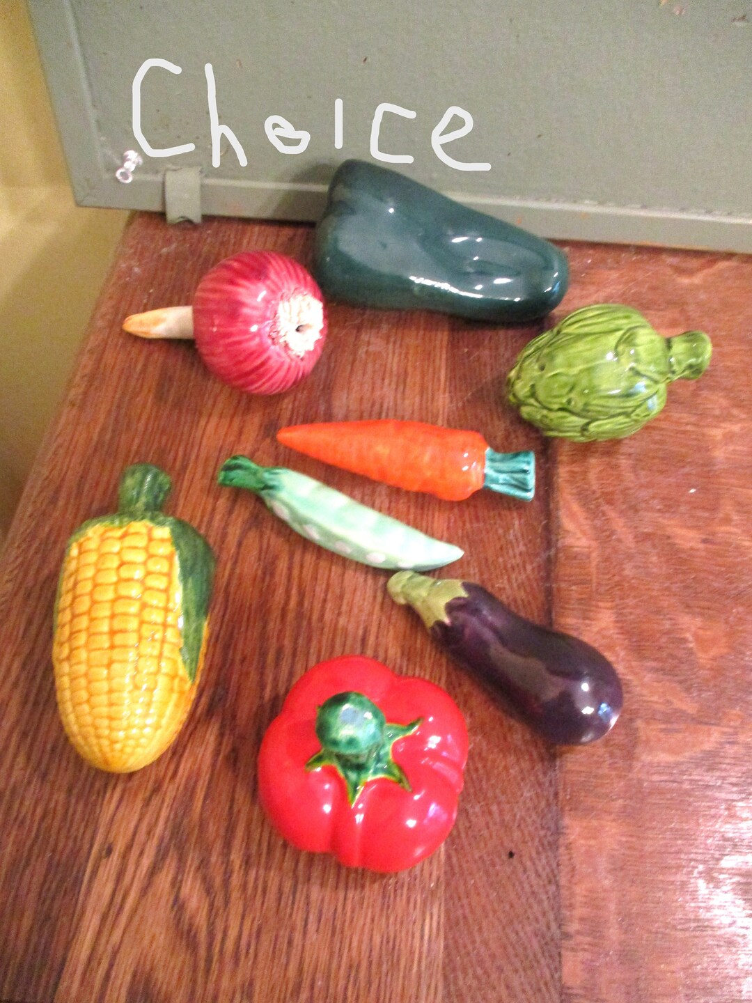 Vegetables Ceramic Avocado Corn Garlic CHOICE Vintage - Etsy