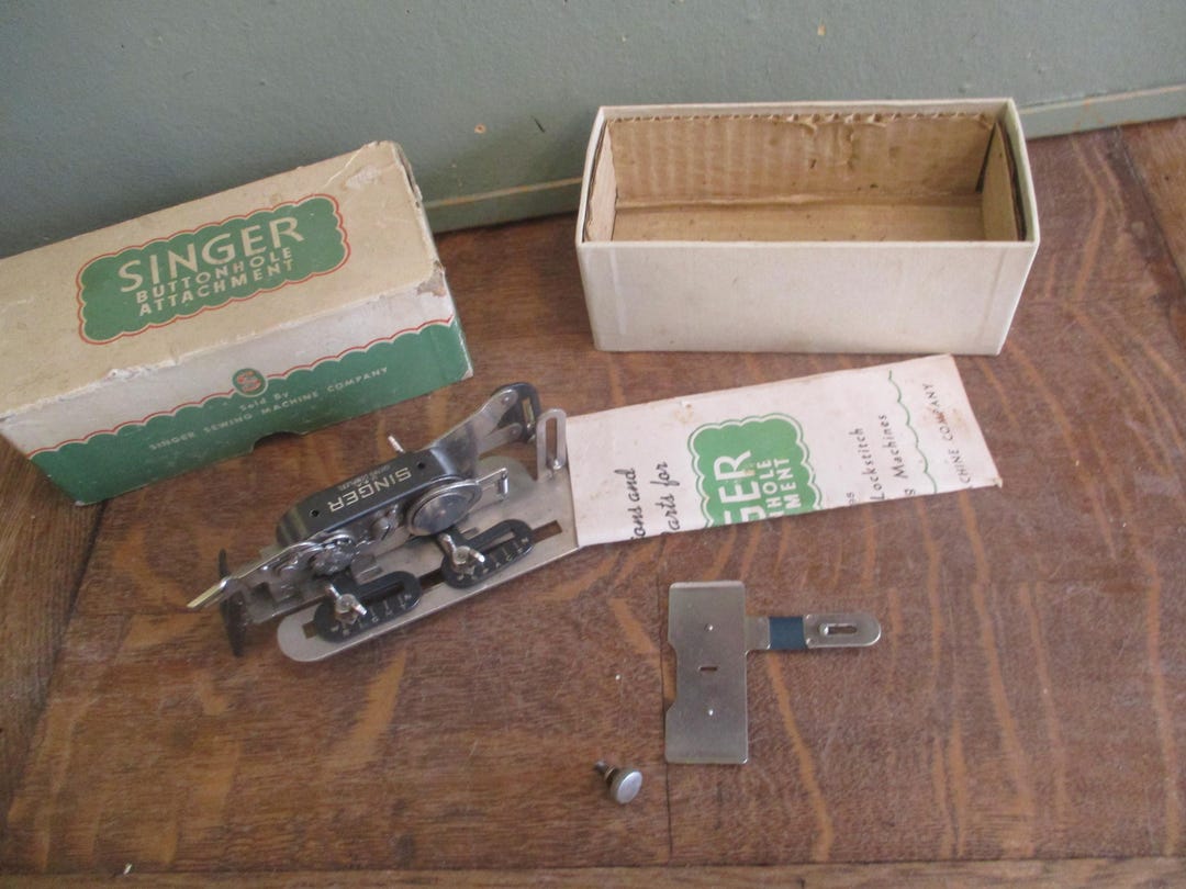 Singer Buttonhole Sewing Machine Attachment - Etsy