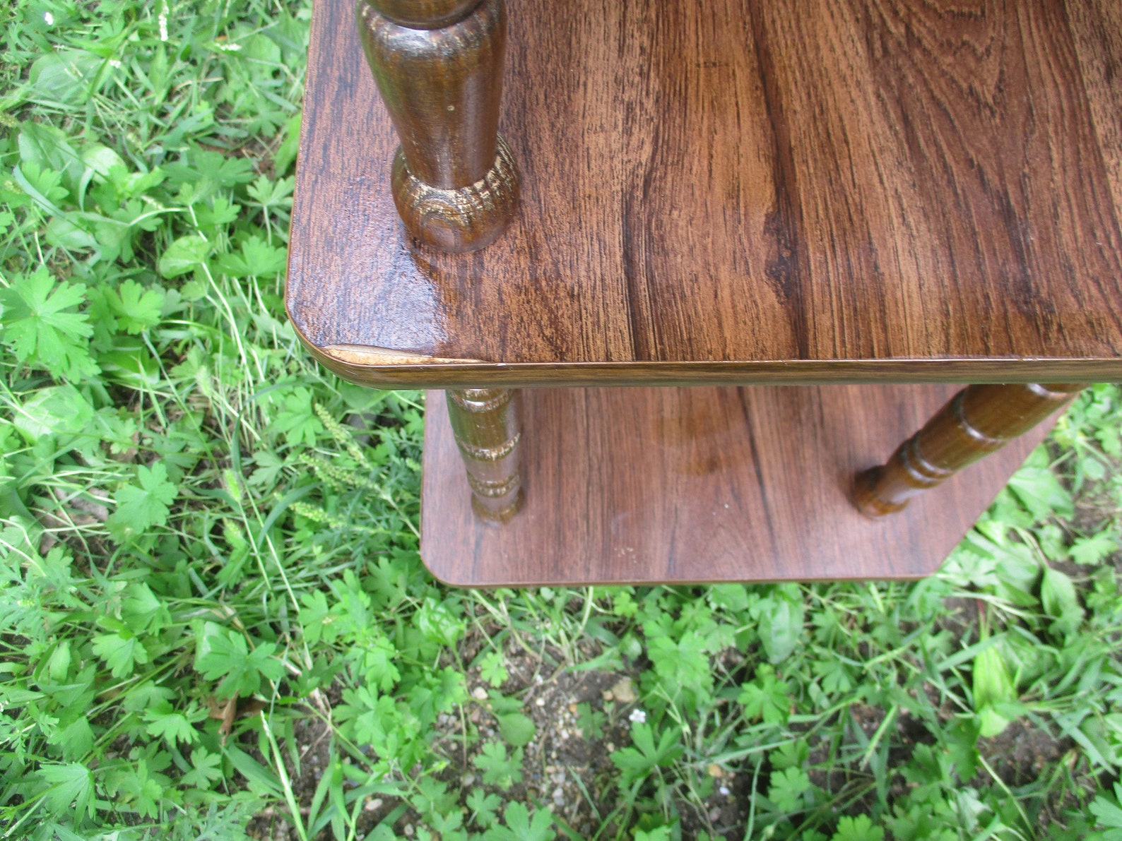 Corner Shelf Floor Four Tiered Spindle Vintage Display Knick - Etsy