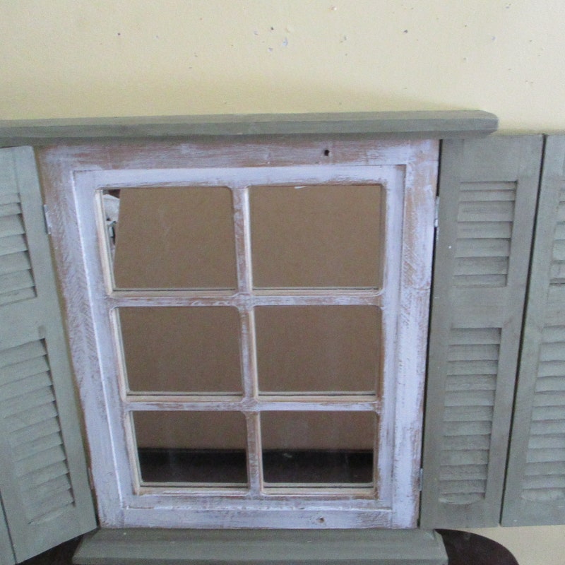 Window Mirror With Shutters - Etsy
