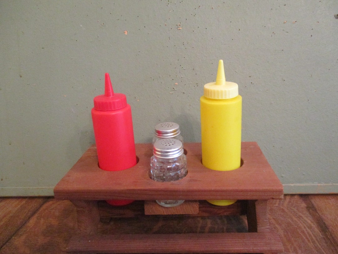 Picnic Table Condiment Set Vintage - Etsy
