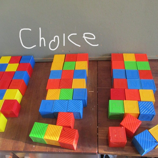 Tupperware Alphabet Blocks - Etsy