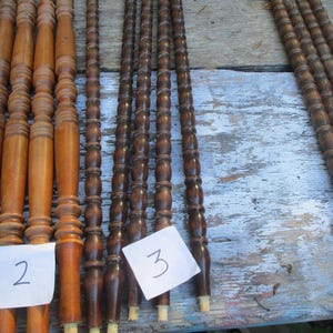 Spindles Architecture Salvage Decorative Dowel Vintage Furniture Craft ...