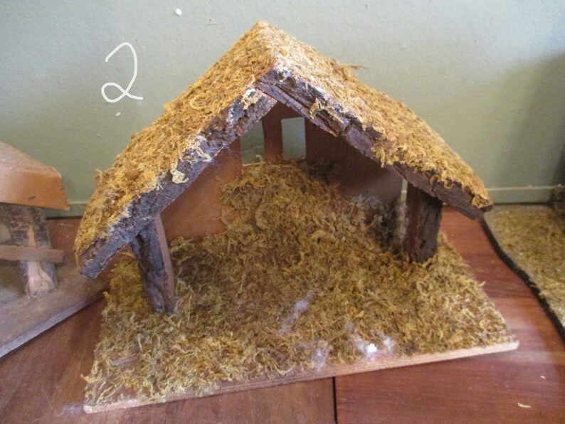 Nativity Stable Animal Barn Vintage CHOICE - Etsy