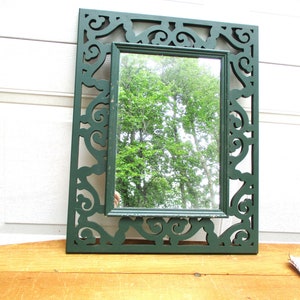 Mirror Ornate Green Frame Vintage - Etsy