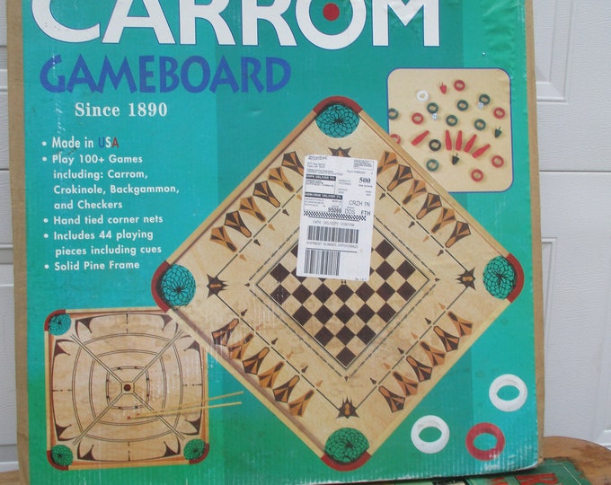 Carrom Board Game Pieces Boxed NOS Vintage - Etsy
