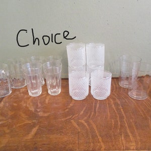 Juice Glass Vintage CHOICE Different Sizes and Designs - Etsy