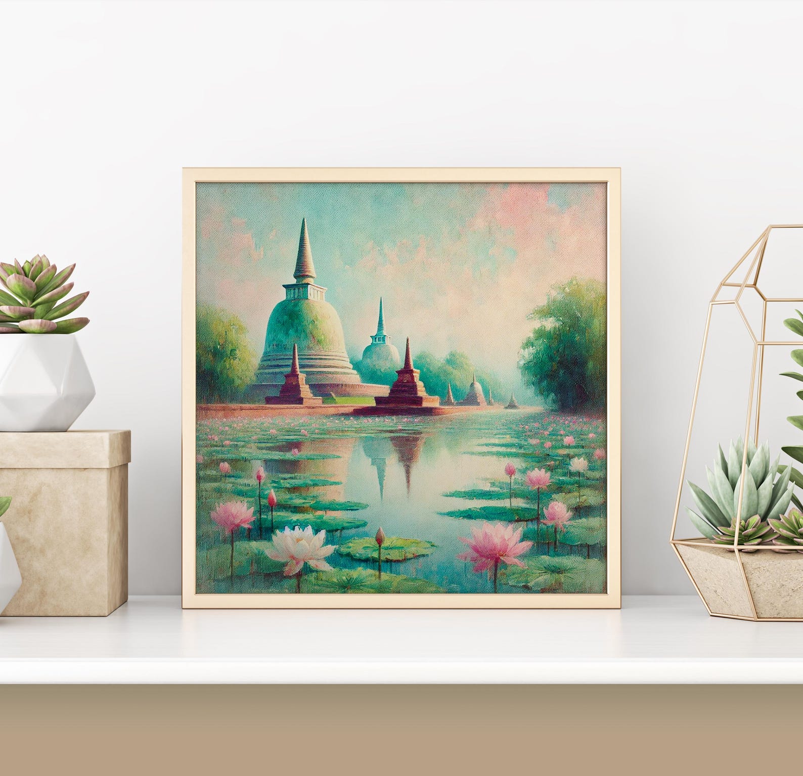 Buddhist Temple Print, Buddhist Temple Wall Art, Sri Lanka Buddhist ...