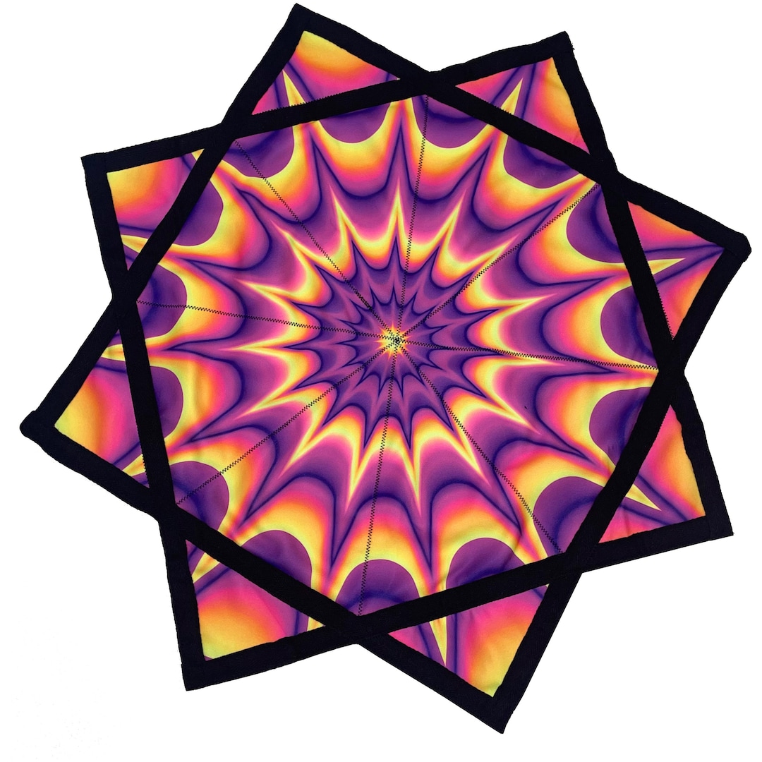 Flowstar Beginners Flow Star Spinning Cloth Sided Print Fingertip ...