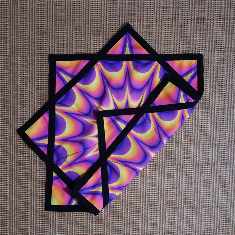 Flowstar Beginners Flow Star Spinning Cloth Easy to Rotate Sided Print Juggling Flow Toy Dapo ...