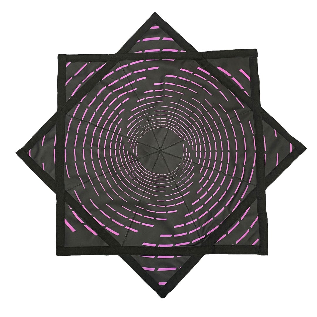 Flowstar Beginners Flow Star Spinning Cloth Easy to Rotate Sided Print ...